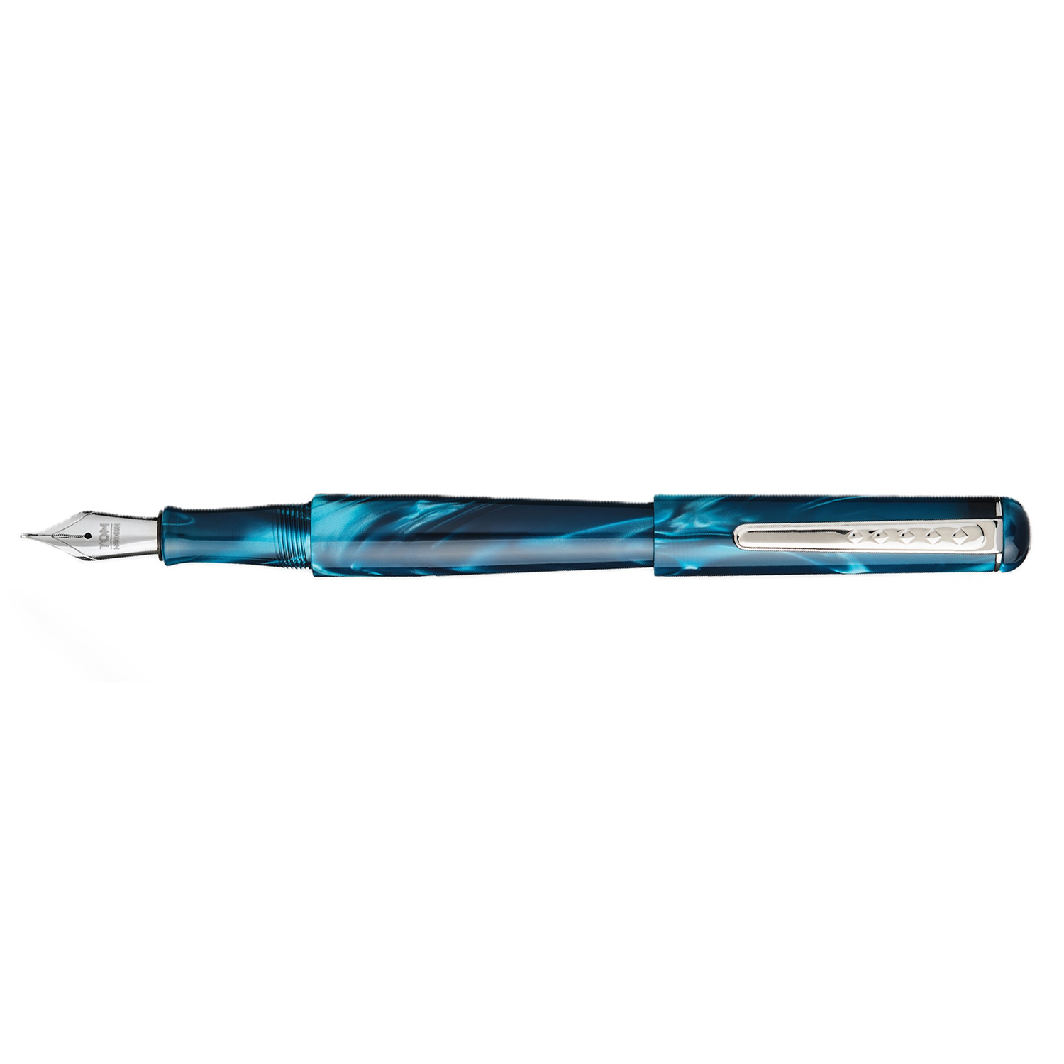 Tom Hessin Charles Collection Thames Blue Fountain pen - Vulpen / Fountain pen | Appelboom.com